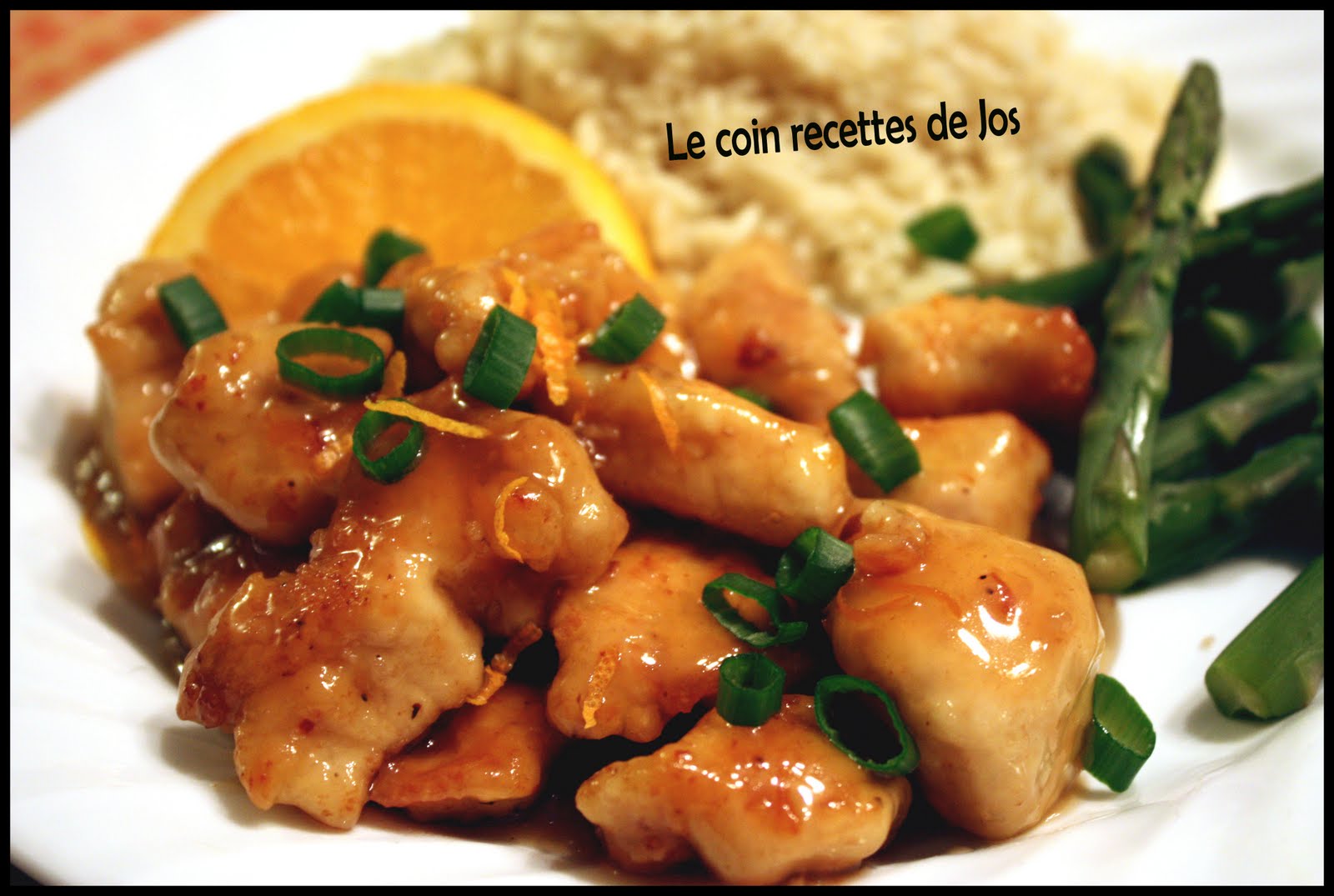 Le coin recettes de Jos: POULET À L'ORANGE