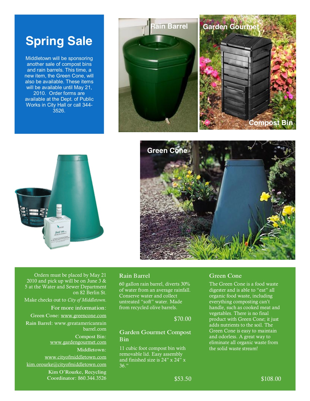 The Green Scene: Buy a Compost Bin, Rain Barrel, or Green Cone