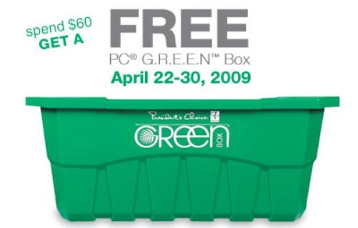 Frugal Freebies: Free Presidents Choice PC Green Box
