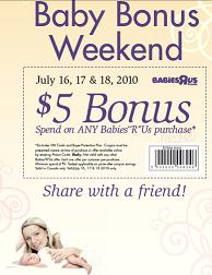 Frugal Freebies: Free $5 Babies R US coupon (CDN)