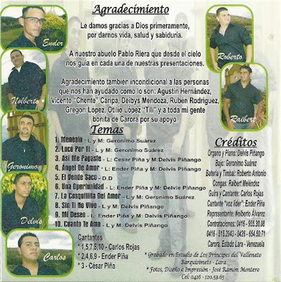 Tropical Bailables: Desde Carora nos llega la agrupacion musical Robert ...