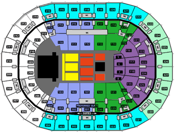 Trail Blazers Rose Quarter Seating Chart