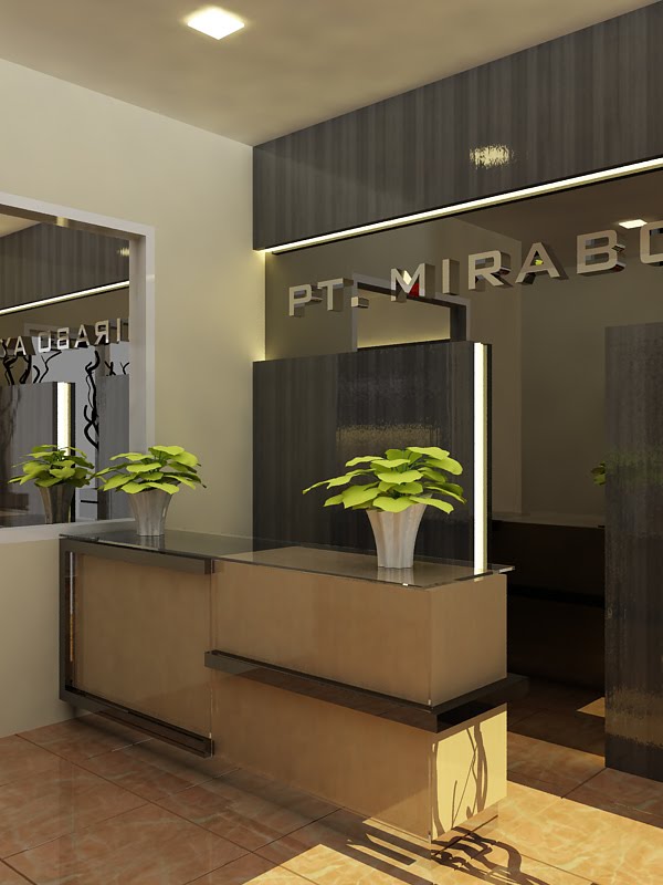 Sand_Architexture Portfolio: Lobby + Receptionist - Office Interior Design