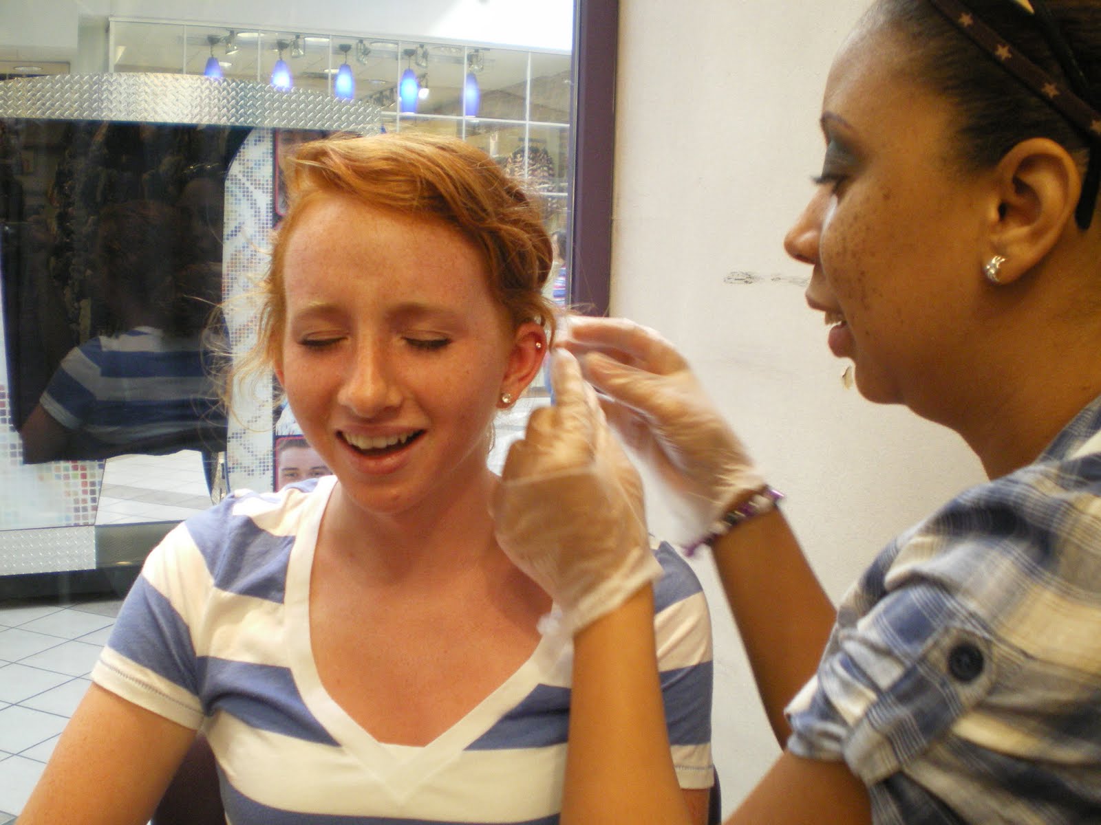 Life as a new Nurse and a new Wife: Just got my EARS pierced!