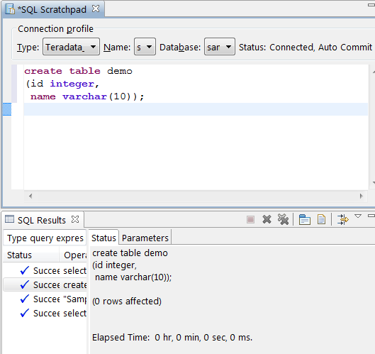 Teradata Create Table As Select
