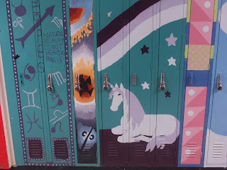 Wow That's So.........: Unicorn Painted Locker with RainBow