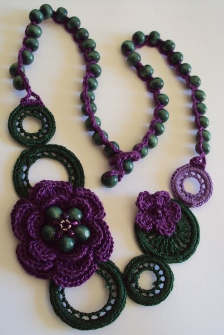 Collares tejidos a crochet - Imagui
