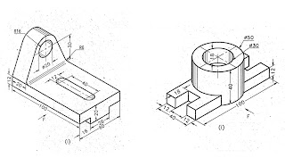 Engineering Drawing 2009: Cylindrical Block and Adjustable Rod Support