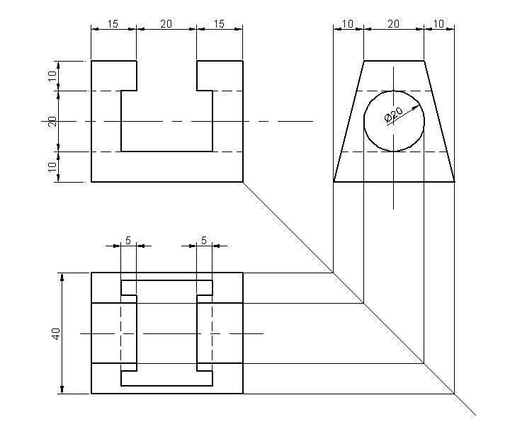 Engineering Drawing 2009: Isometric Drawing Asignment 1 - 4