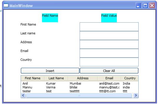 .Net Helper: WPF Database connectivity (A sample application)