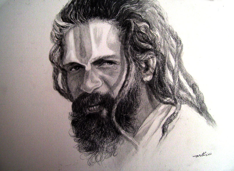 Pencil Art by Arti: Sadhu_the Holy Man of India