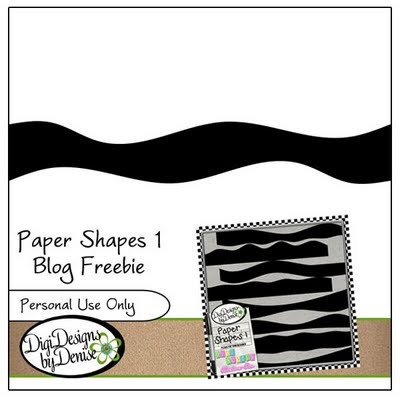 >Paper Shape Template Freebie | digidesignsbydenise