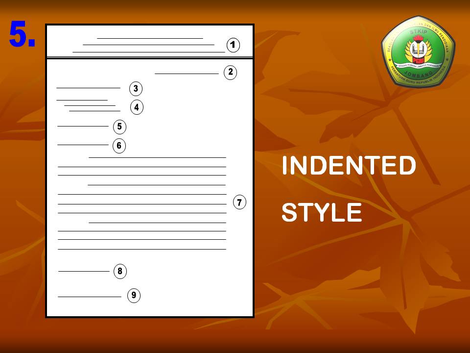 Eight C holic: Model of Bussiness Letter