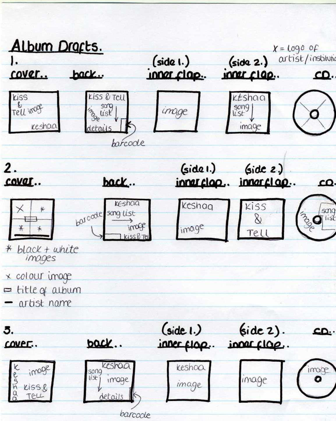 Advanced Portfolio: ALBUM DRAFT & IDEAS