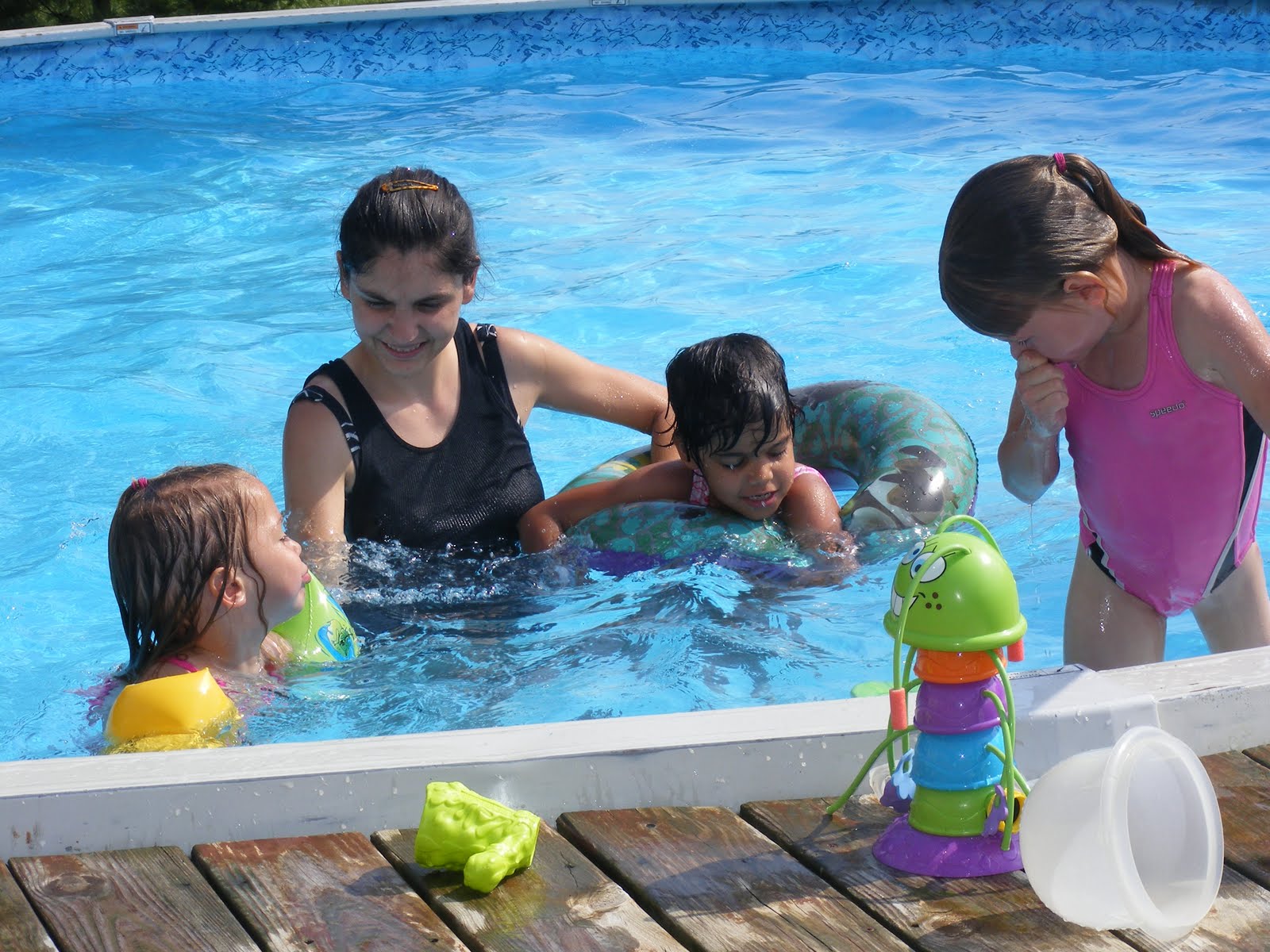 Blessed By A Child: It is in the 90s and the pool was great today!