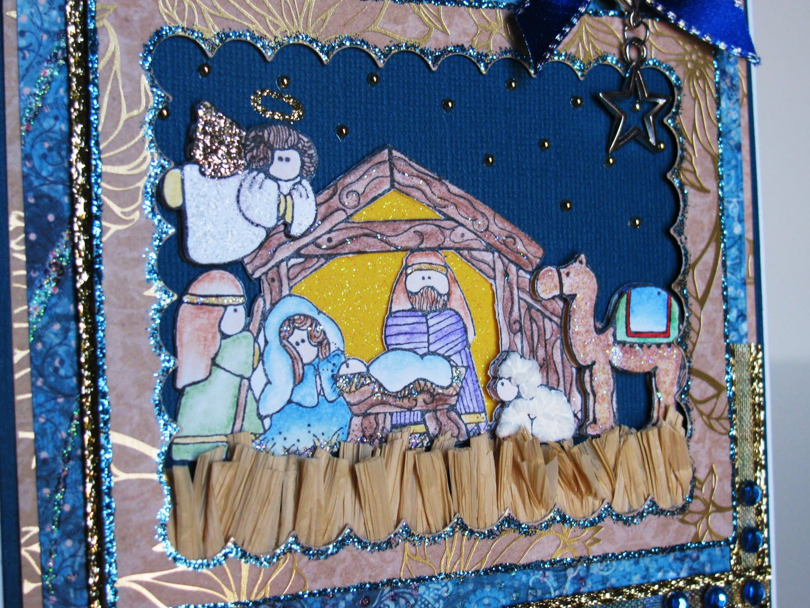 Carolyn's Handmade Treasures: MMSC28 Holy Nativity Christmas Card