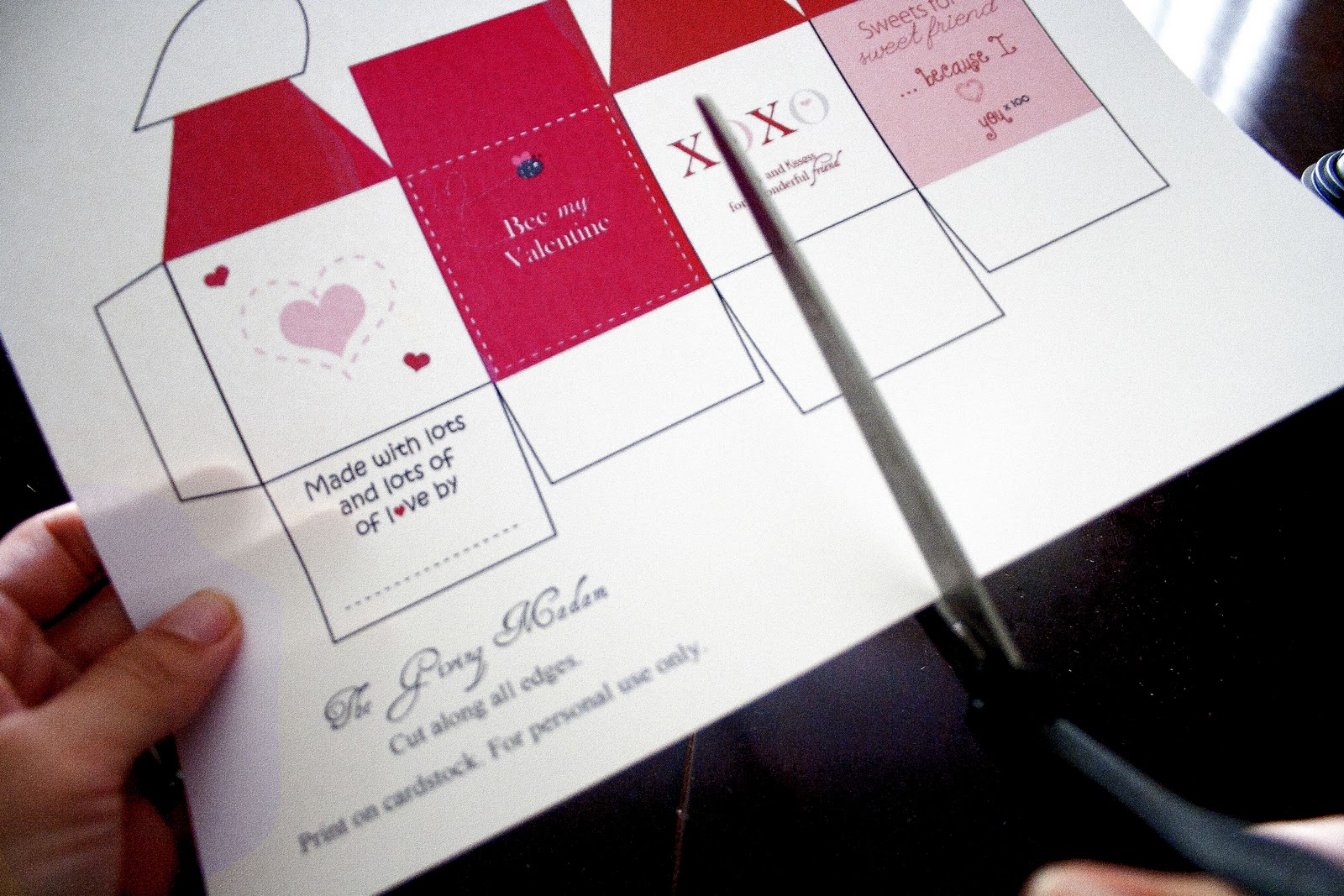 My Paper lily: {Free Printable} Sweet Valentines Box