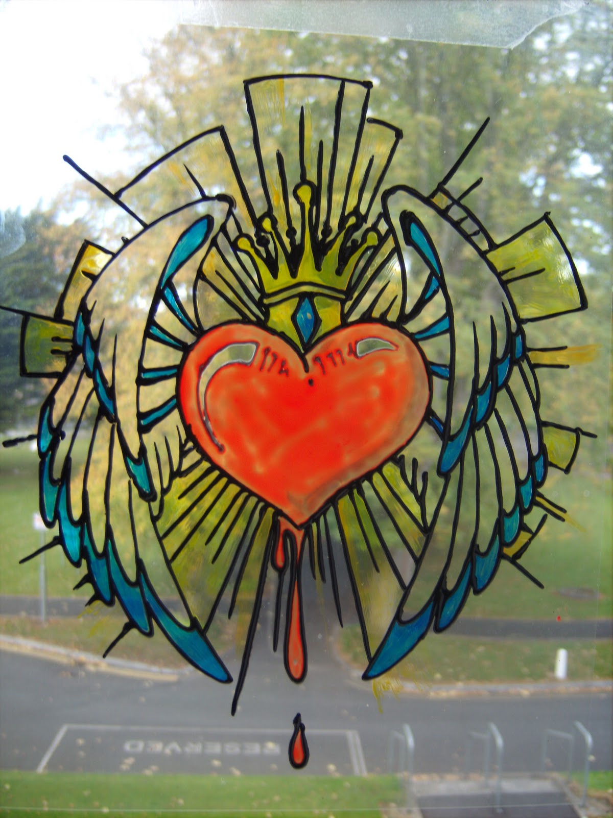 Stained Glass....: Glass paint....