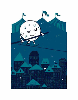I Love Handmade: The Moon Walks A Tightrope by Slide Sideways