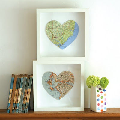 I Love Handmade: Map Heart by Bombus