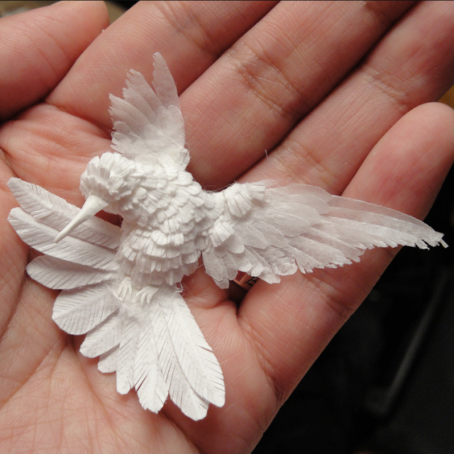 I Love Handmade: Paper Hummingbird by Papernoodle