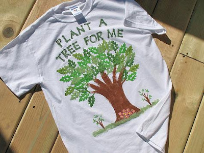 Raindrops on Roses: Arbor Day Craft (Plant a Tree for Me T-Shirt)
