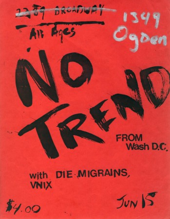 ONECHORD: No trend, no scene, no movement: No Trend, the early years