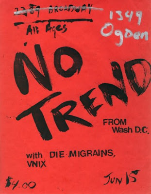 ONECHORD: No trend, no scene, no movement: No Trend, the early years