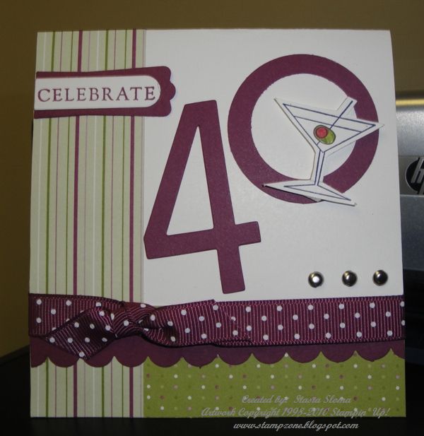 Stampin Scrappin With Stasia Homemade Birthday Party Invitation