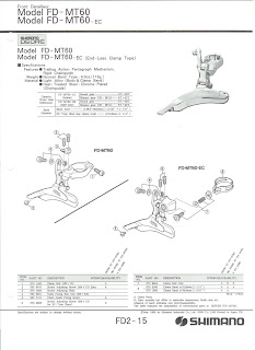 80's Vintage Parts and Restorations: Exploded Shimano parts diagrams ...