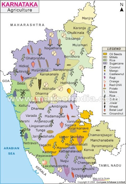 AGRICULTURE CORNER: Karnataka Agriculture map