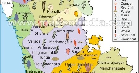AGRICULTURE CORNER: Karnataka Agriculture map