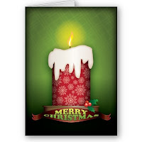 Free Christmas Cards: Christmas Candles Cards, Xmas Candle Pictures
