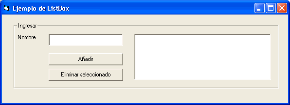 Visual Basic: Listbox