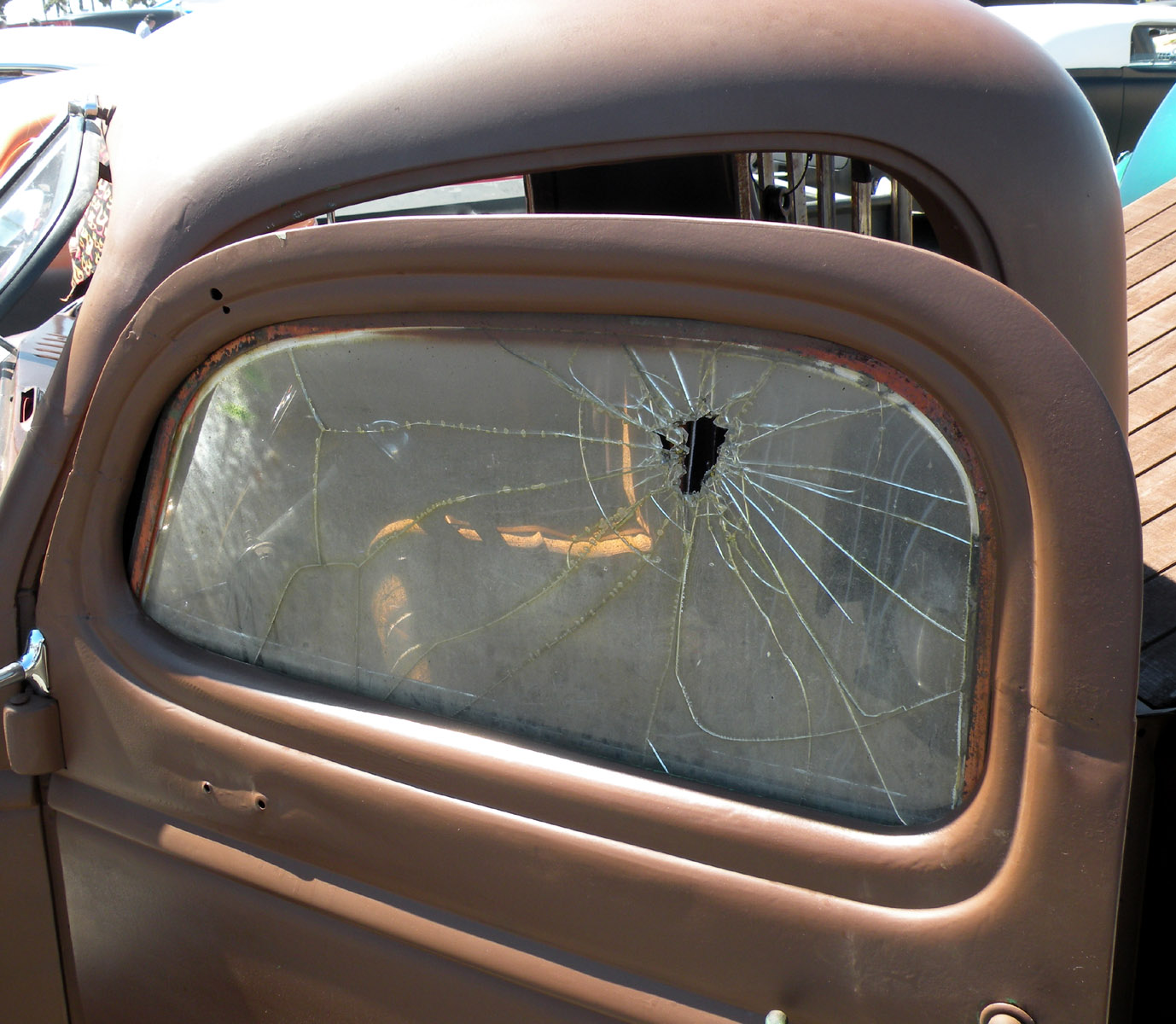 Just A Car Guy: the tilt nose rat rod truck with the cool truck bed lid ...