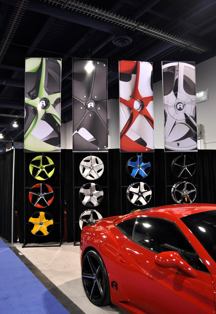 Just A Car Guy: The tires and rims display area at SEMA, the stuff that ...