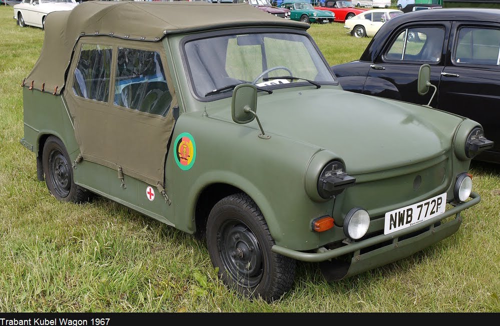 Just A Car Guy: 1967 Trabant Kubel... somewhere a WW2 axis staff car is ...