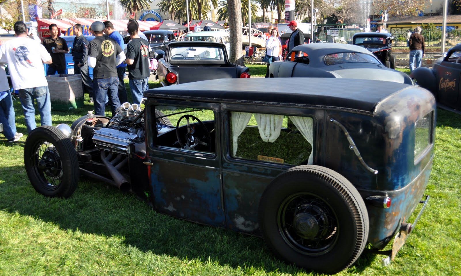 Just A Car Guy: the rat rod version of a hearse... well, sort of