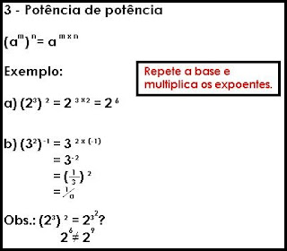Blog da 2004: Potenciação & Propriedades de Potência