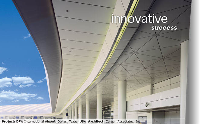 Materials and finishes: Reynobond: flexible cladding