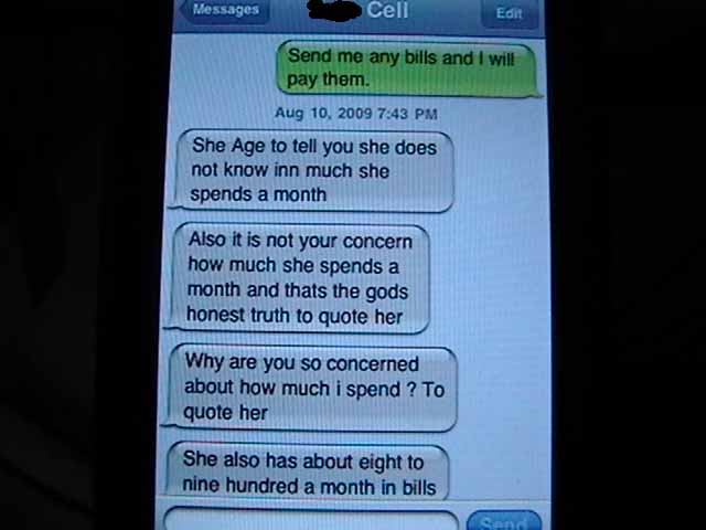 Elder Financial Abuse: Our text messages