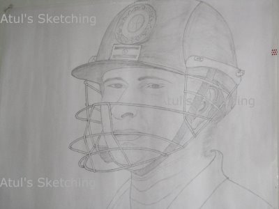 SACHIN 10 DULKAR: Sketches of SACHIN - By his FANS