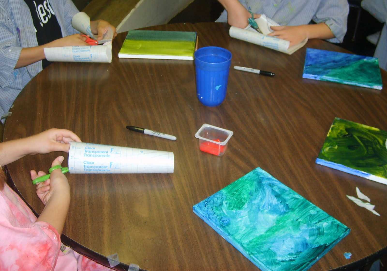 PCES 4th Grade Art Enrichment: Week 19- Continuing our Abstract Canvas ...
