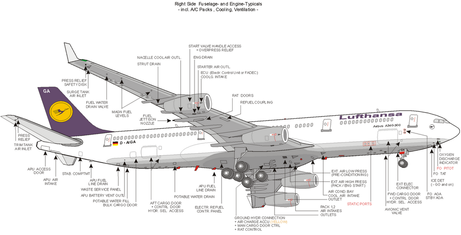 Flight is: A340-300 Fuselage and Engine Typicals