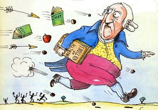 Economía con Mariano: Adam Smith y La riqueza de las naciones en comic.