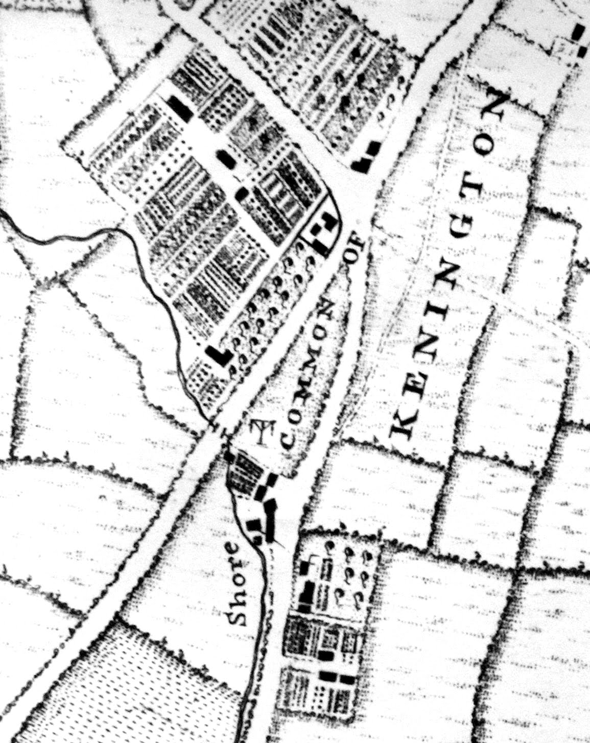 Laurie's London: Kennington - common and the church.