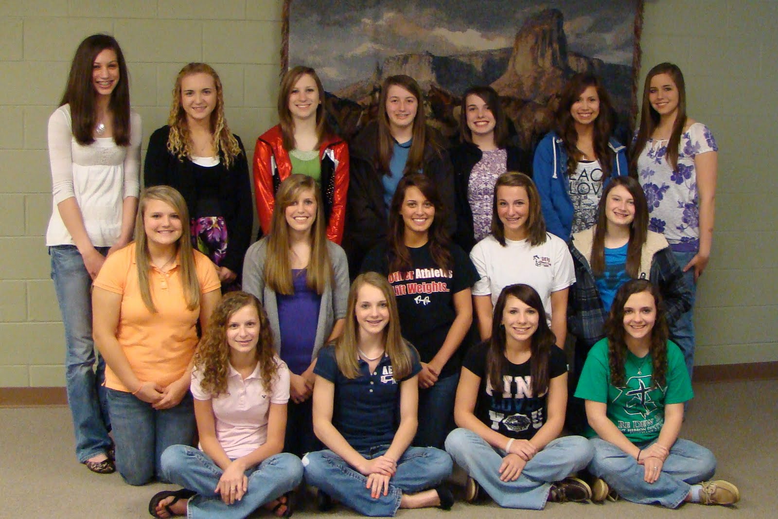 Mustang Cheer Boosters: 2010-2011 Varsity Cheerleading Squad