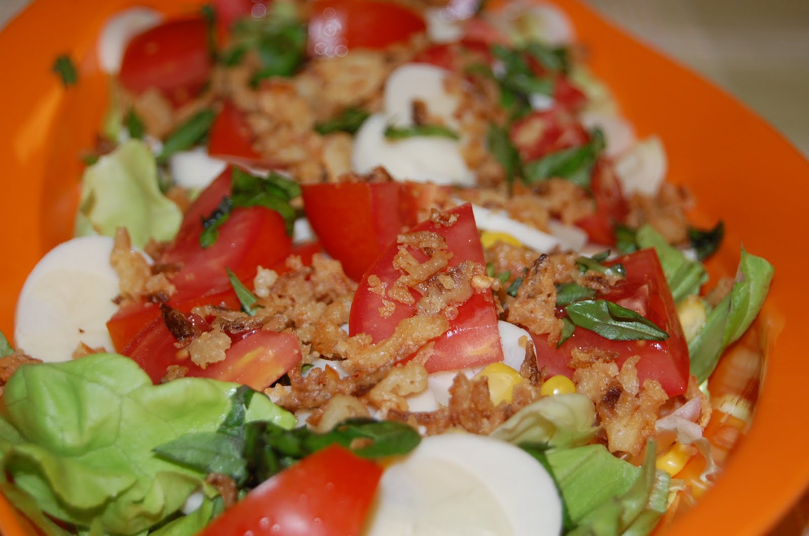 Os Petiscos da Leonor: Salada de Palmitos e Cebola Frita