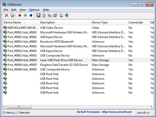 View USB Devices and Properties ~ Computer Tech Links