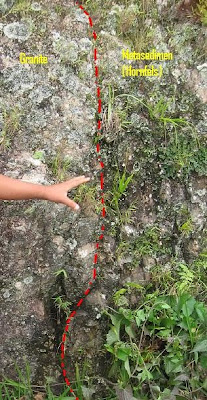 Blog Geologi Malaysia: Sentuhan batuan Granit-Metasedimen di Gunung ...